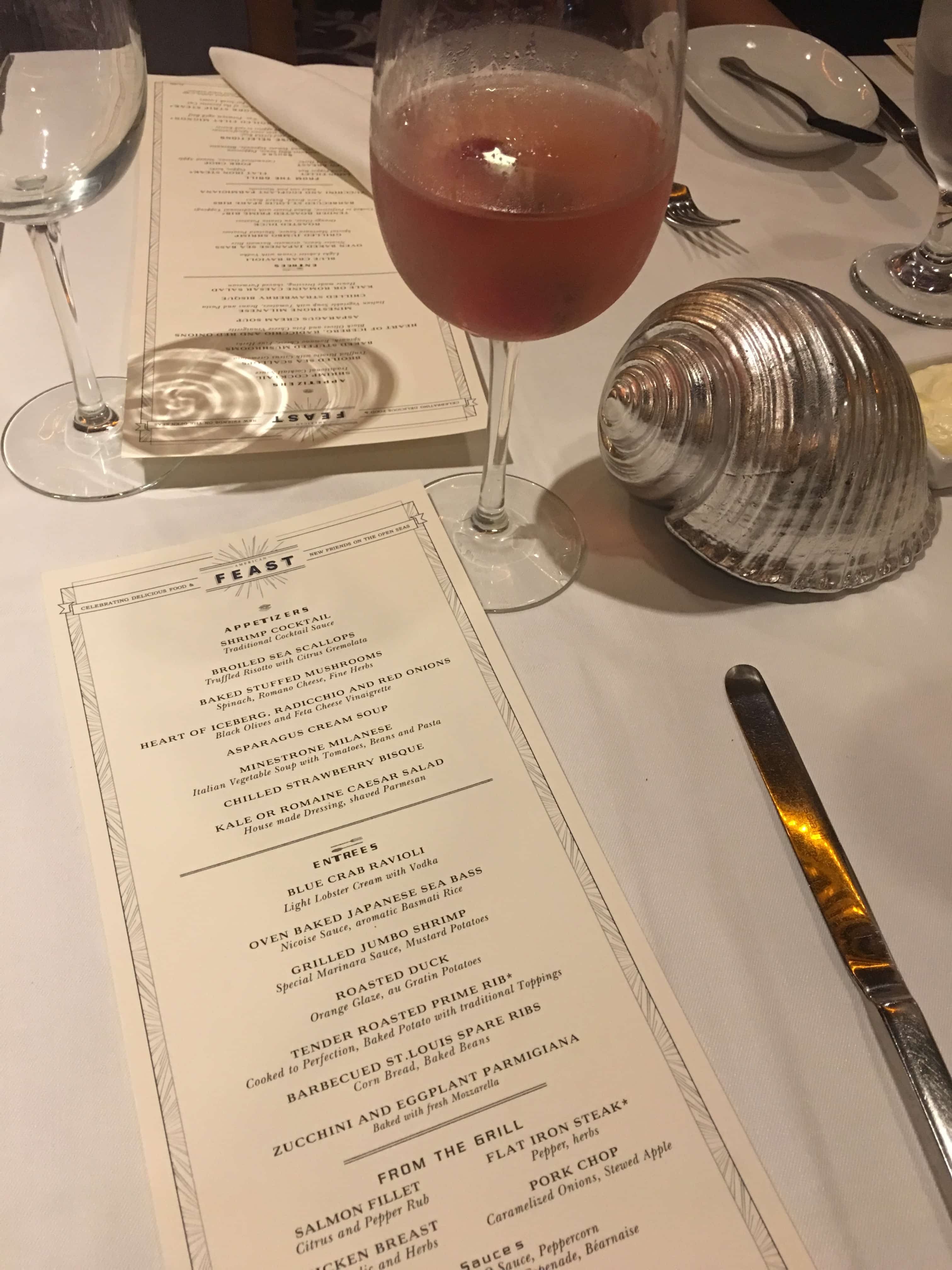 CarnivalSplendorDinnerMenu - Pretty Extraordinary