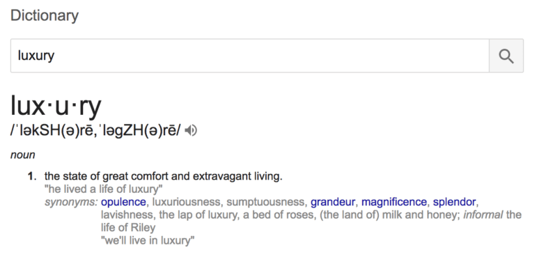 The Definition of Luxury - Pretty Extraordinary